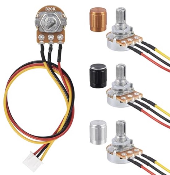 Lineaire Taper Rotary Potentiometer 20K Ohm met Verbinder Draad en ...