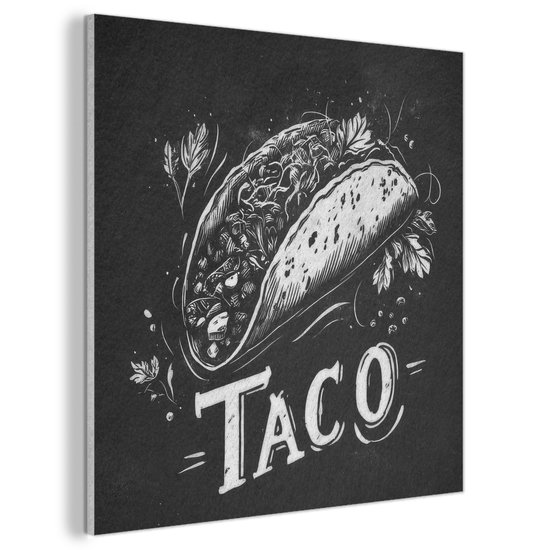 Akoestisch wandpaneel 60x60 cm - Vilt schilderij Taco - Kruiden - Witte ...