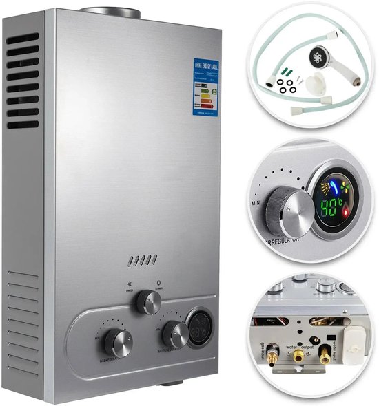 Propaan Geiser - Butaan / LPG Geiser - Boiler - 12L - Regelbare ...