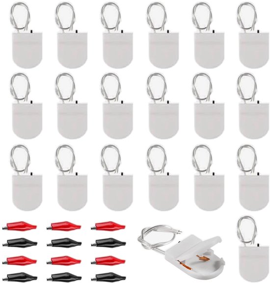 20pcs CR2032 Battery Holder, General Button Cell Battery Adapter Clip ...