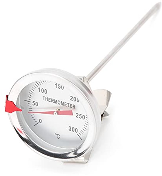 Deep Frying Thermometer with Reading, Measure Oil Pan Hot Food, 50°C To ...
