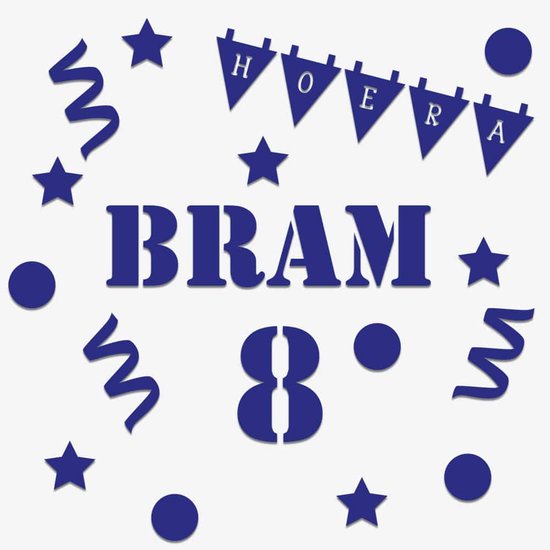 Verjaardag Hiep Hiep Hoera | Verjaardag raamsticker - Rood - 40 x 40 cm ...