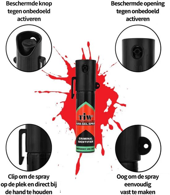 Spray d'autodéfense TIW 20 ml - Spray d'autodéfense légal - Spray ...