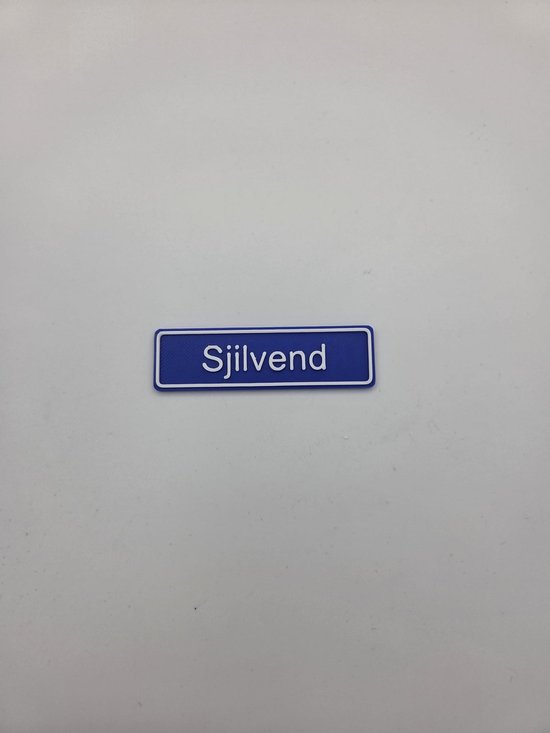 3D plaatsnaam speldje Sjilvend | bol