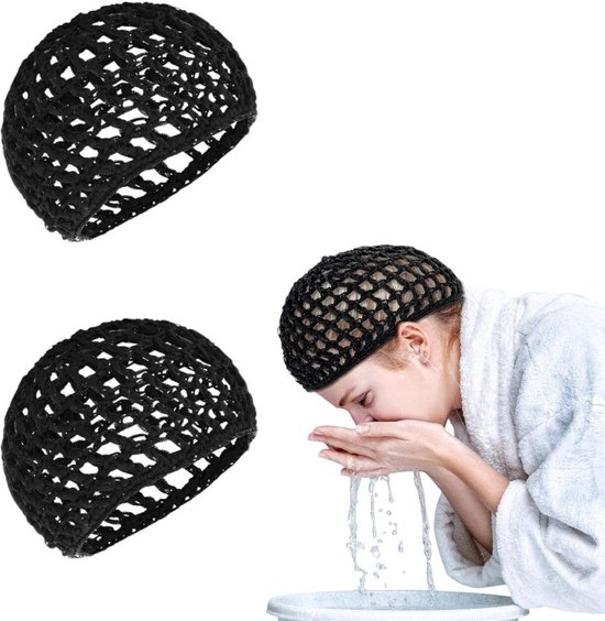 2 stuks - Mesh gehaakt haarnetje, visnet hoofdband, verstelbare mesh ...