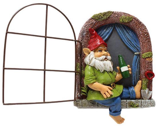 Decoratie - Tuinbeelden Dronken kabouter - Boomsculptuur Tuindecoratie ...