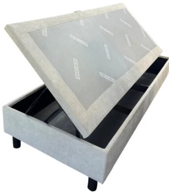 Boxspring OP MAAT met opbergruimte en hoofdbord (zonder matras ...