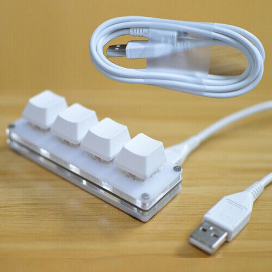 4-toetsen DIY USB mini mechanisch toetsenbord toetsenbord aangepaste ...