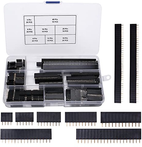Breakaway PCB Board Pin Header Connector Strip Kit - 120 Stuks voor ...