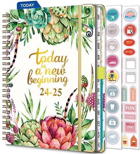 Weekkalender A5 2024-2025 met Spiraalbinding | Schoolagenda Juli 2024 ...