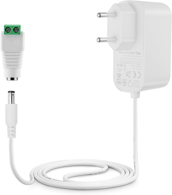 Netadapter 12V 2A voor Wi-Fi-routers LED-strips CCTV-camera's - AC 100 ...