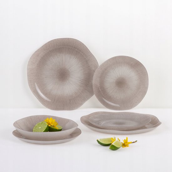 Luminarc Starmarble Grey Servies voor 6 Personen - 18 Delig | bol