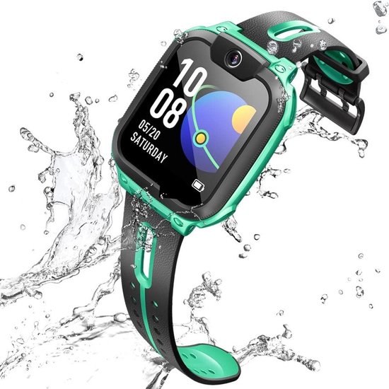 Thuys – GPS Tracker Kind – GPS Horloge Kind – Zwart Met Groen | bol