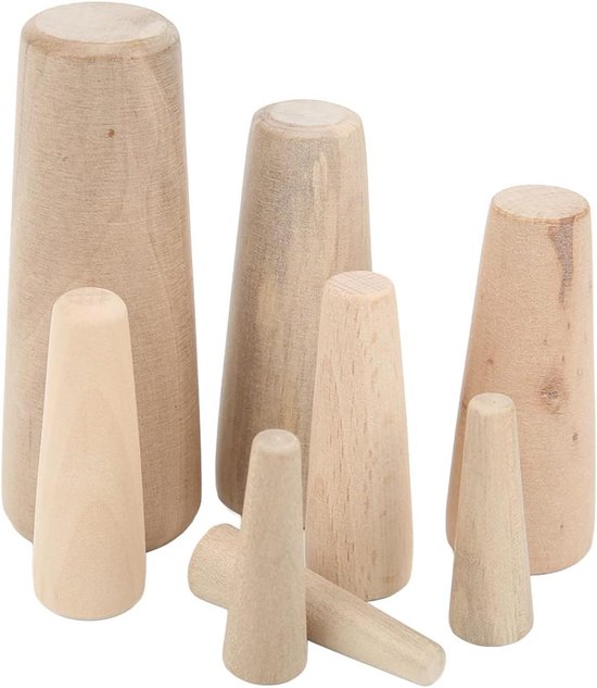 Allecto plus - Houten Taps Toelopende Pluggen 10 Stuks - Marine ...