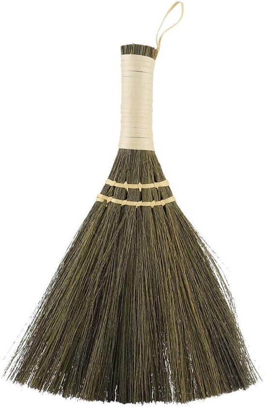 Allecto plus - Kleine Handbezem van Gevlochten Stro voor Efficiënte ...