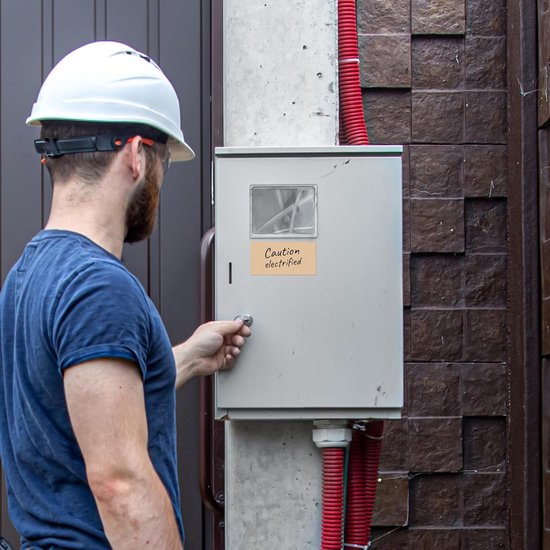 Rechthoekige kleurcodering stickers, 100 x 50 mm, verhuizing ...