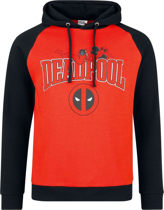 Deadpool Logo Heren Trui met capuchon - rood/zwart - L | bol