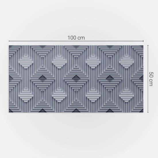 Wallfluent Vinyl Wandpaneel - Meerlagig geometrisch patroon Zelfklevend ...