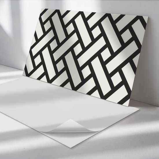 Wallfluent Vinyl Wandpaneel - Verweven geometrisch patroon PVC ...