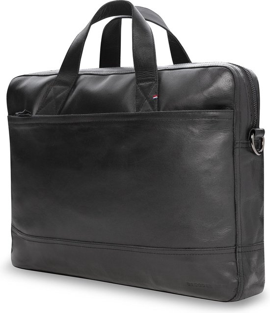 DECODED Laptoptas - Full Grain Leer, Laptoptas geschikt voor Macbook ...