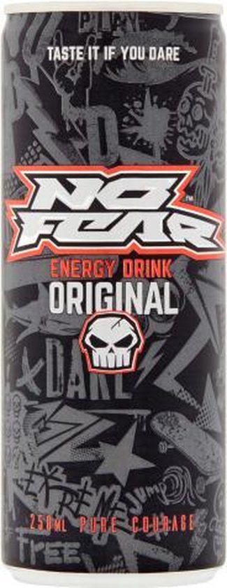 No Fear Energy Drink Original Tray 24 blikjes 25cl | bol