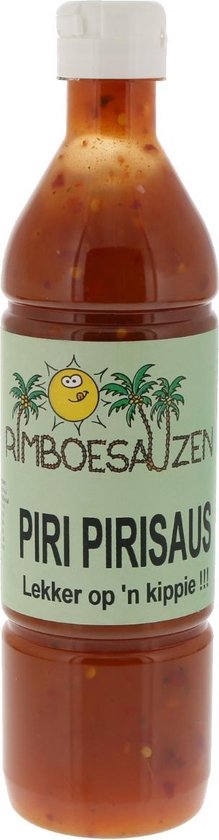 Rimboe Piri Piri saus - zoet pittige saus voor kip en vlees - 500 ml | bol