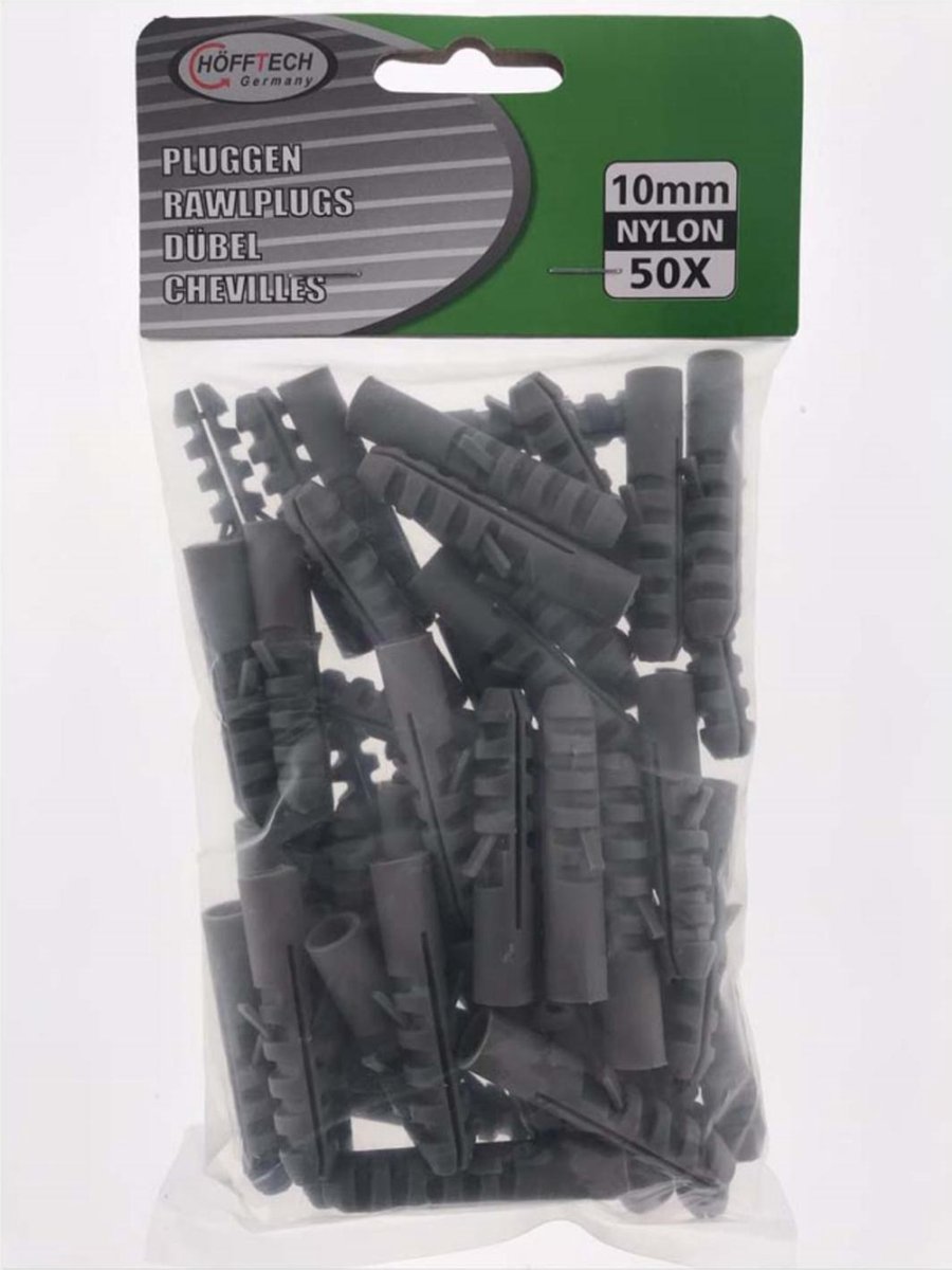 Nylon Pluggen - Muurplug - Plug - 10x50mm - 50 Stuks | bol.com