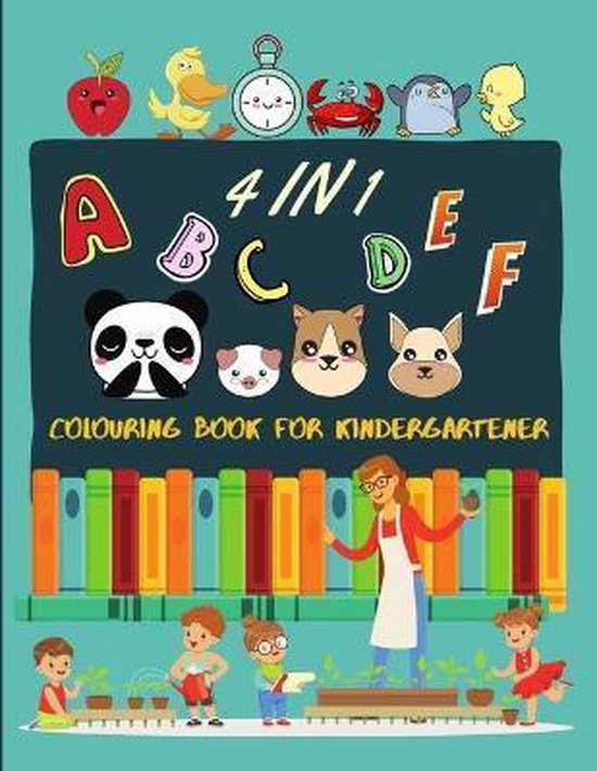4 In 1 colouring Books: A-Z 4 In 1 colouring Books 100 pages 8.5 x 11 ...
