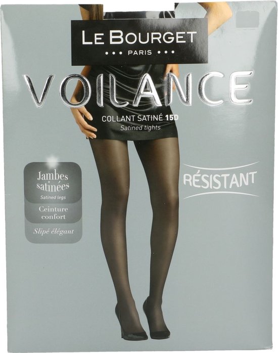 Le bourget panty Voilance Collant Satiné 15D Nearly black-XL | bol.com