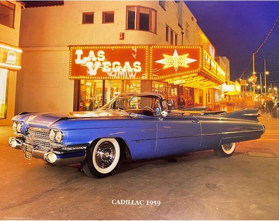 Cadillac Poster - Auto - 50 X 40 Cm - Multicolor | bol