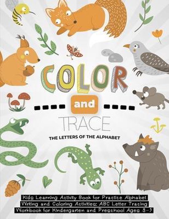 Color and Trace the Letters of the Alphabet- Color and Trace the ...