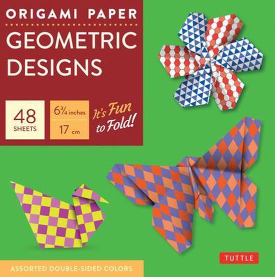 Origami Paper Geometric Designs 49 Sheets 6 3/4" (17 cm ...