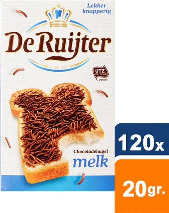 De Ruijter - Hagelslag Melk - 120x 20g | bol.com