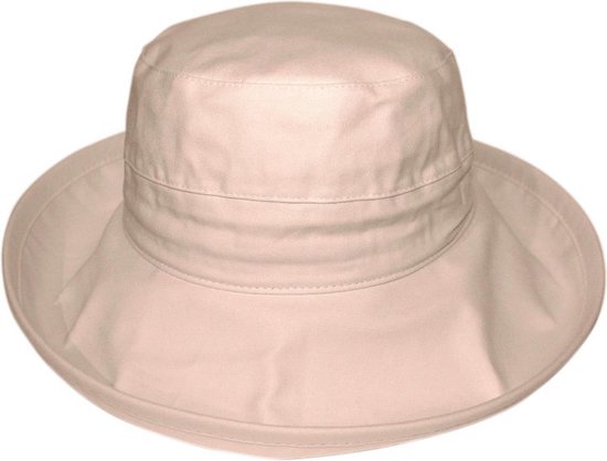 Rigon UV bucket Hoed Dames - Naturel - Maat 58cm | bol.com