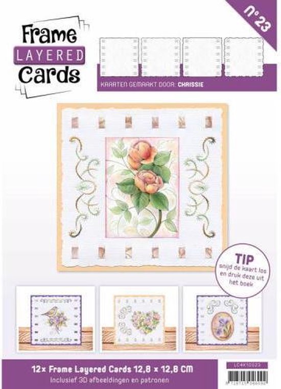 Frame Layered Cards 23 - 4K Vintage Flowers | bol