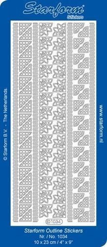 Starform Stickers Borders / Corners 3 (10 PC) - Gold - 1034.001 ...