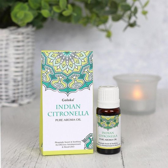 Goloka Indian Citronella - Eterische olie - Flesje 10 ml | bol