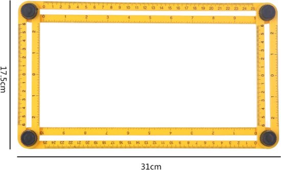 bol.com | Hoekmeter lineaal Multi angle hoek meter Multihoeklineaal ...