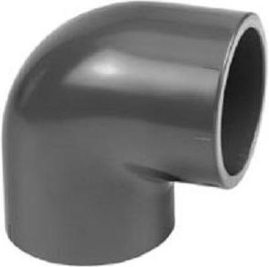 PVC Knie 90° 63 mm - 16 bar - klussen - fitting - pvc - hogedruk | bol