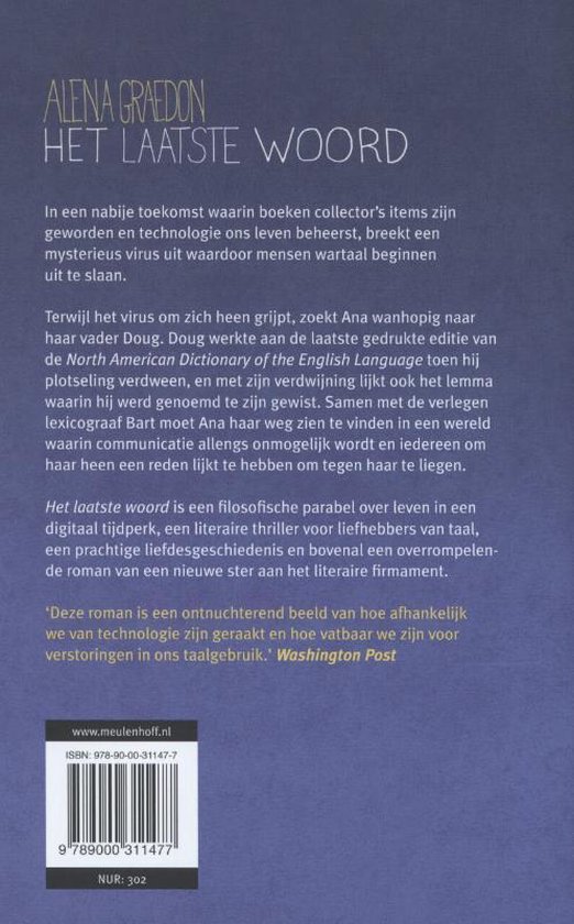 Het laatste woord, Alena Graedon | 9789000311477 | Boeken | bol