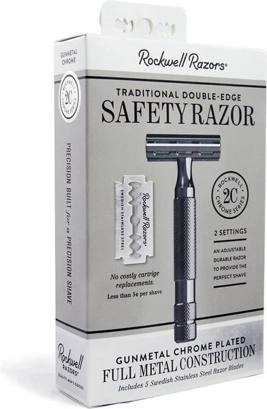 Rockwell 2C Safety Razor - Gunmetal | bol