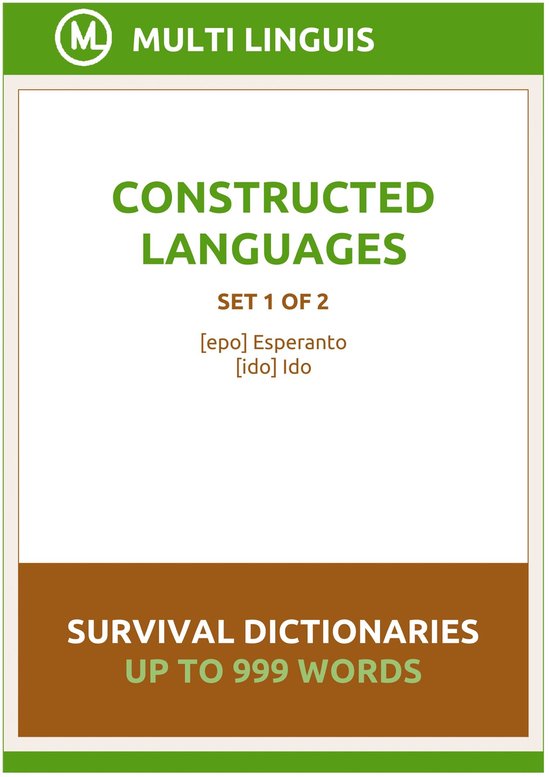 Constructed Languages Dictionaries 1 - Constructed Languages Survival Dictionaries... | bol.com