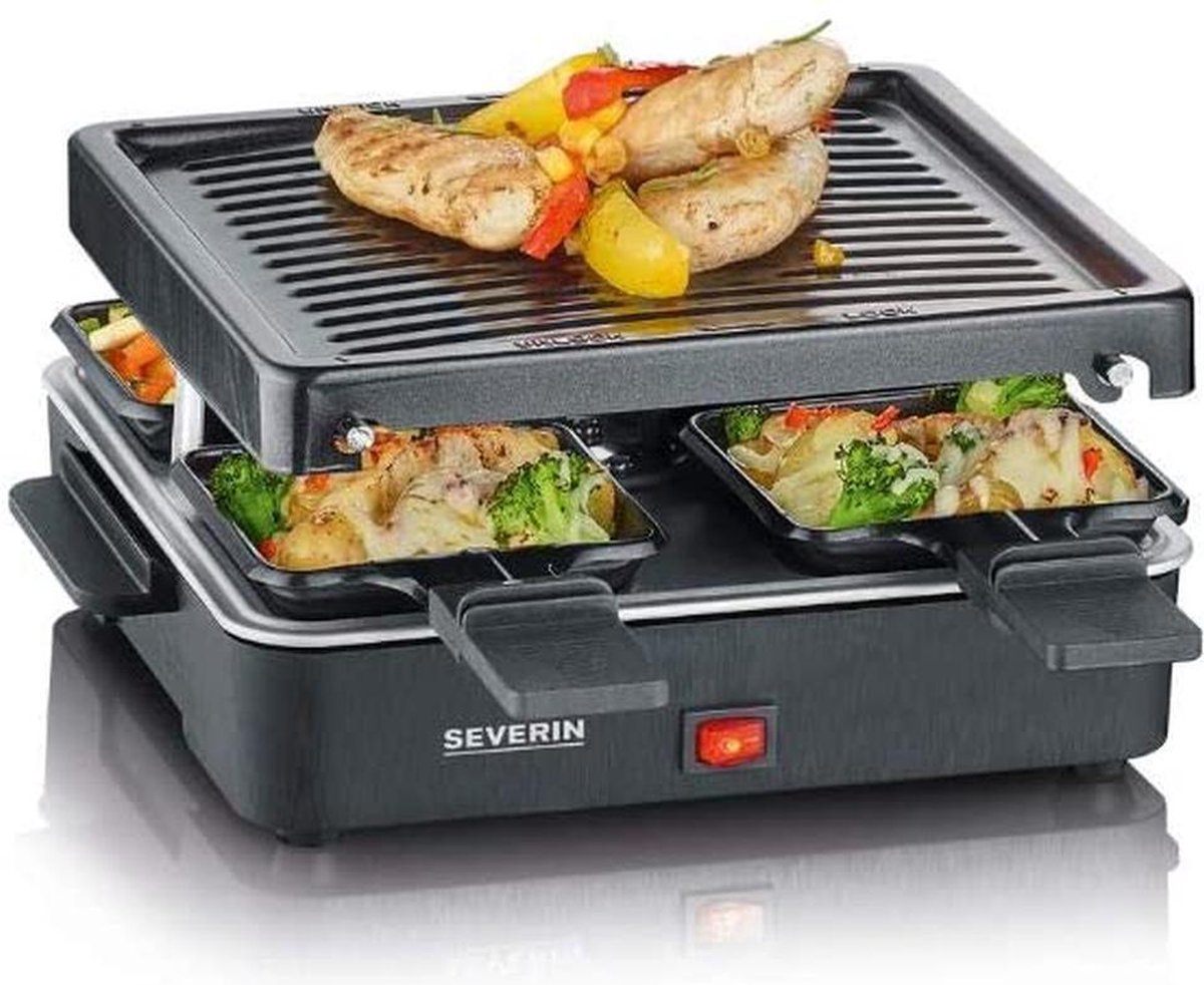 Gutos SEVERIN mini-raclettegrill, kleine raclette met grillplaat met ...