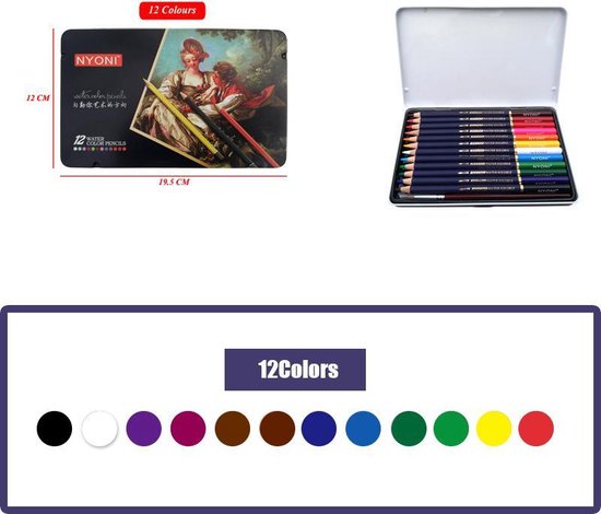 WiseGoods Professionele Aquarel Potloden - voor Kinderen & Volwassenen ...