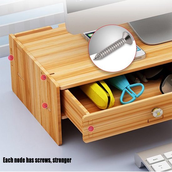 Monitorstandaard - Scherm Verhoger voor Laptop en PC - Bureau ...