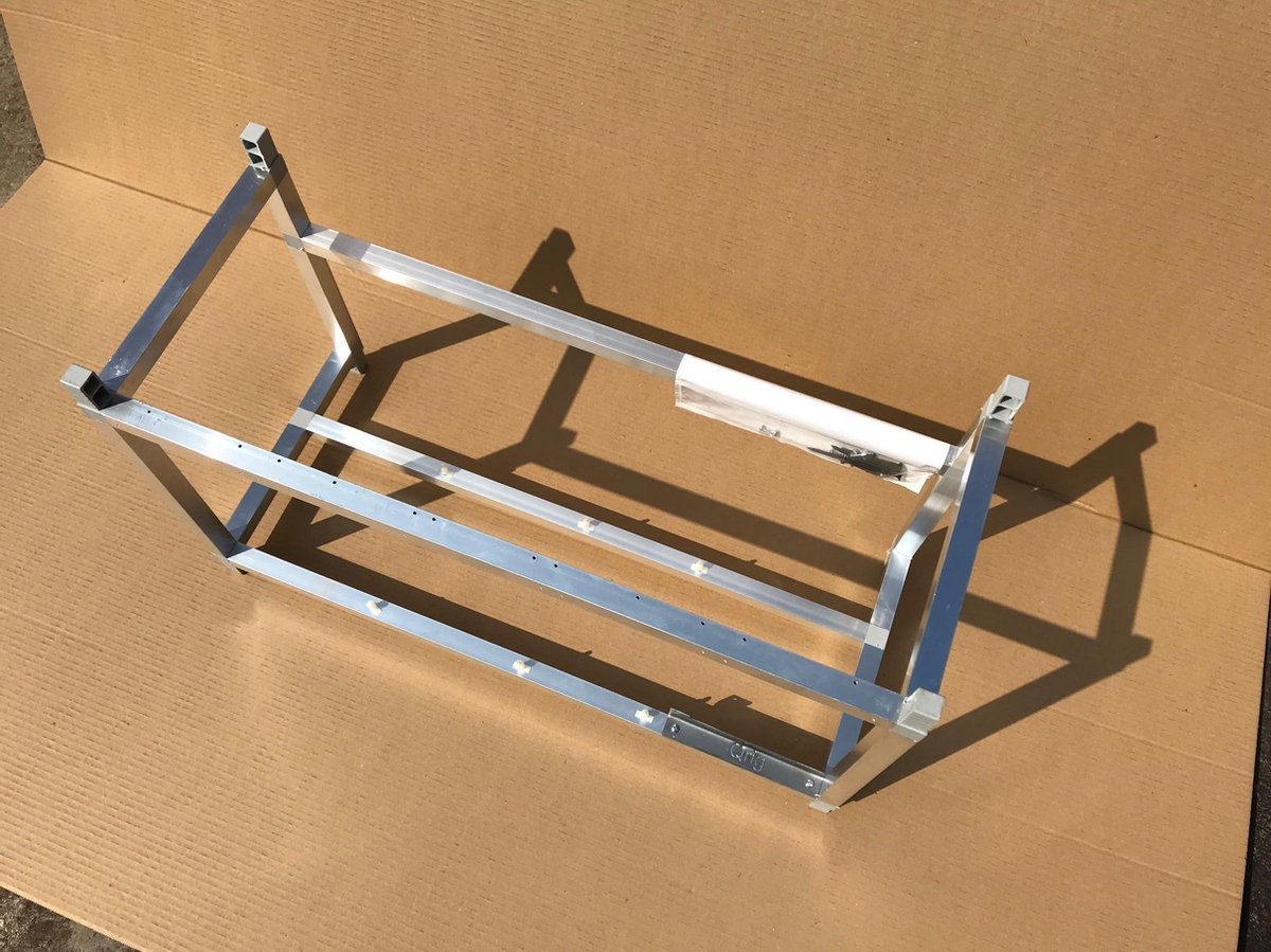 Qrig Mining rig frame 6 - 8 GPU aluminium rigframe | bol.com