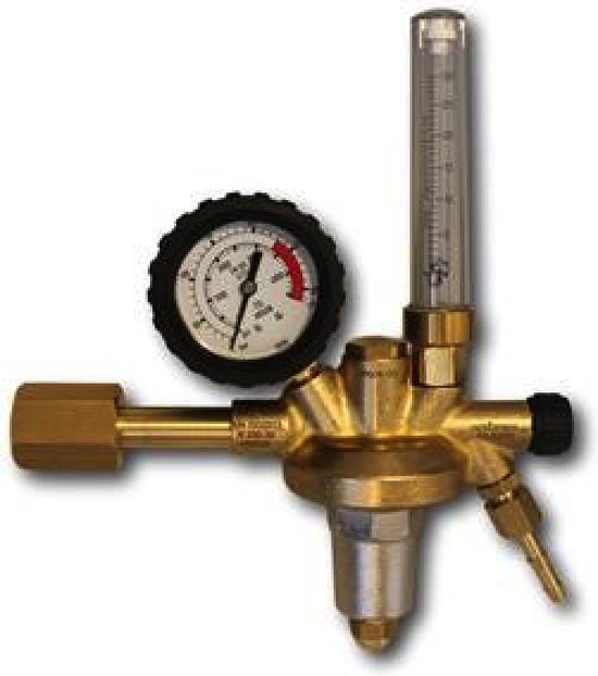 Reduceerventiel Argon/Mix Optiweld | Flowmeter | NL aansluiting | 1 tot 30 l/min | bol