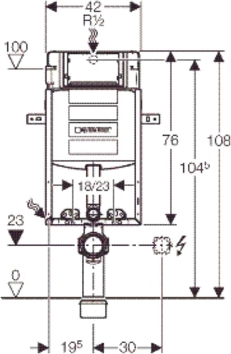 Geberit Inbouwreservoir Kombifix | bol