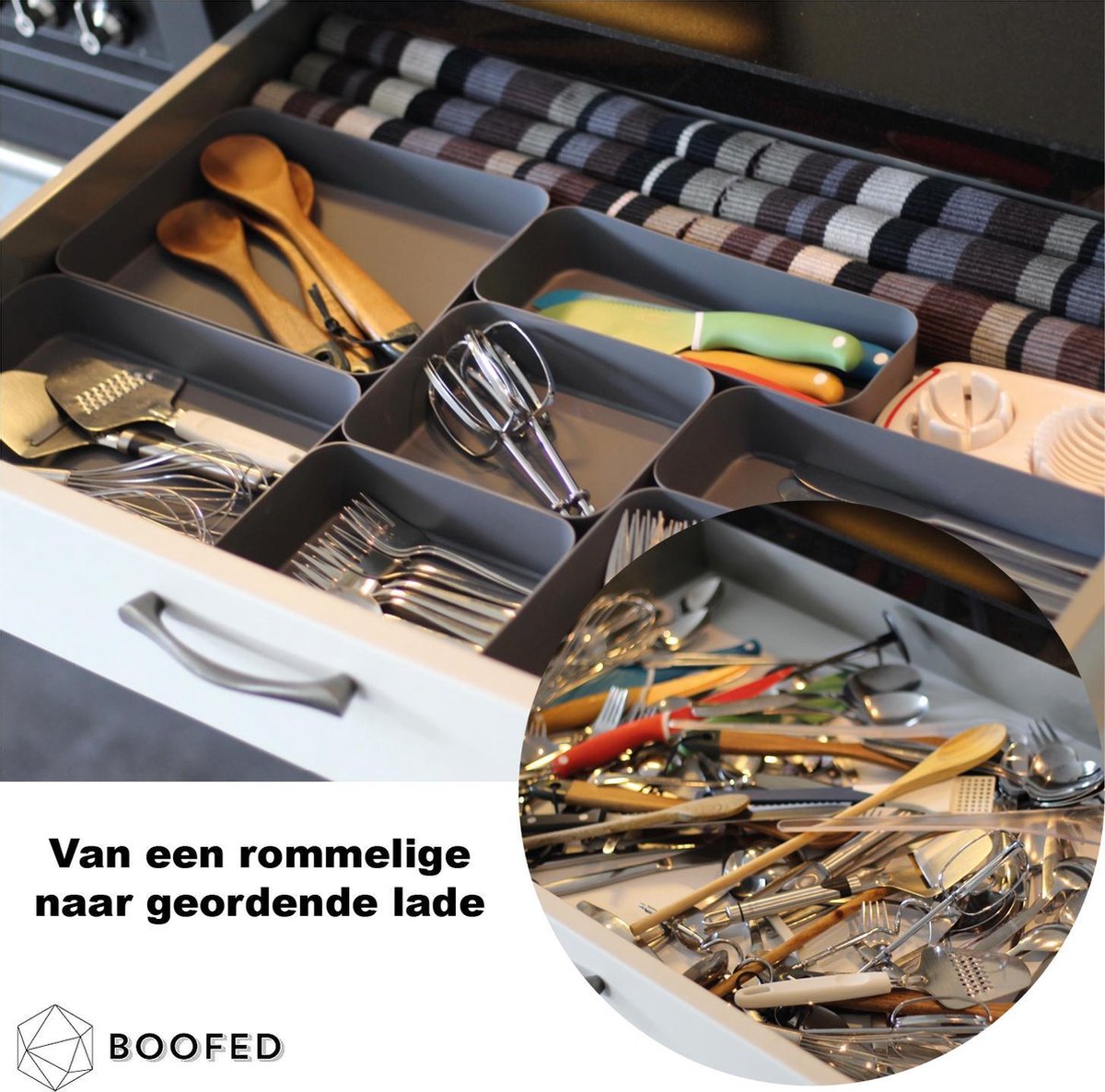 Lade organizer - Ladeverdeler - Opbergbakjes - Ladeverdeler verstelbaar ...