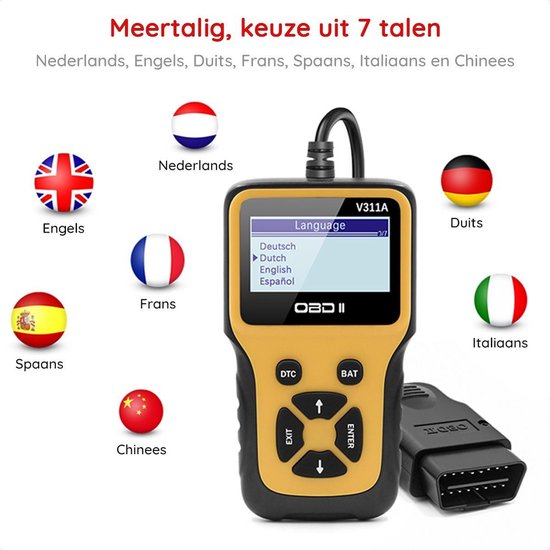 bol.com | M-Iconic OBD2 scanner - Auto accessories - OBD2 ...